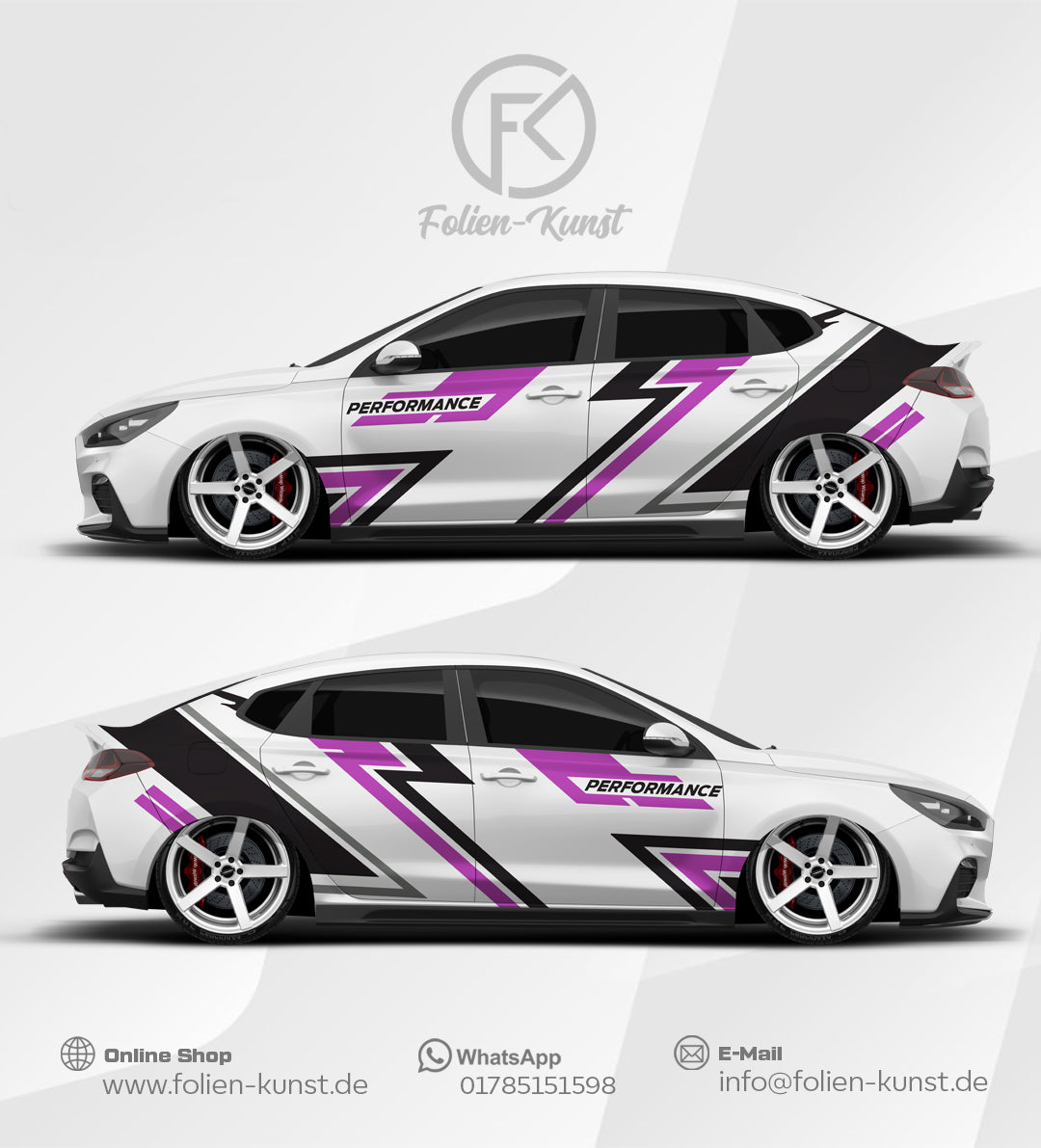 Tuning Folien Dekor Style Design Aufkleber Auto Fahrzeug #541