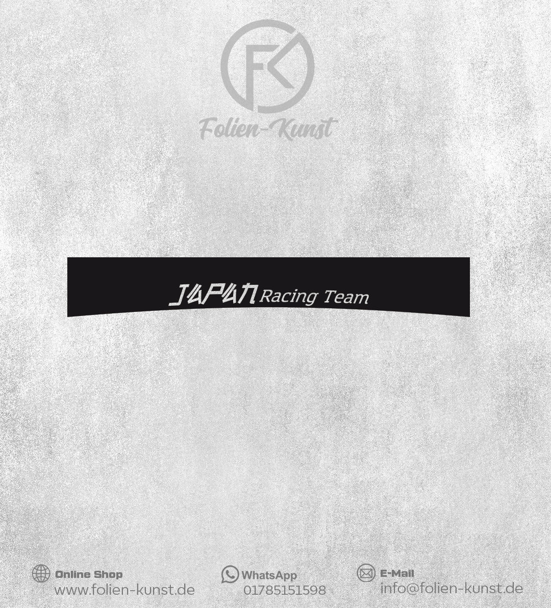 Japan Racing Team Scheibenkeil durchsichtig Universal Styling Tuning