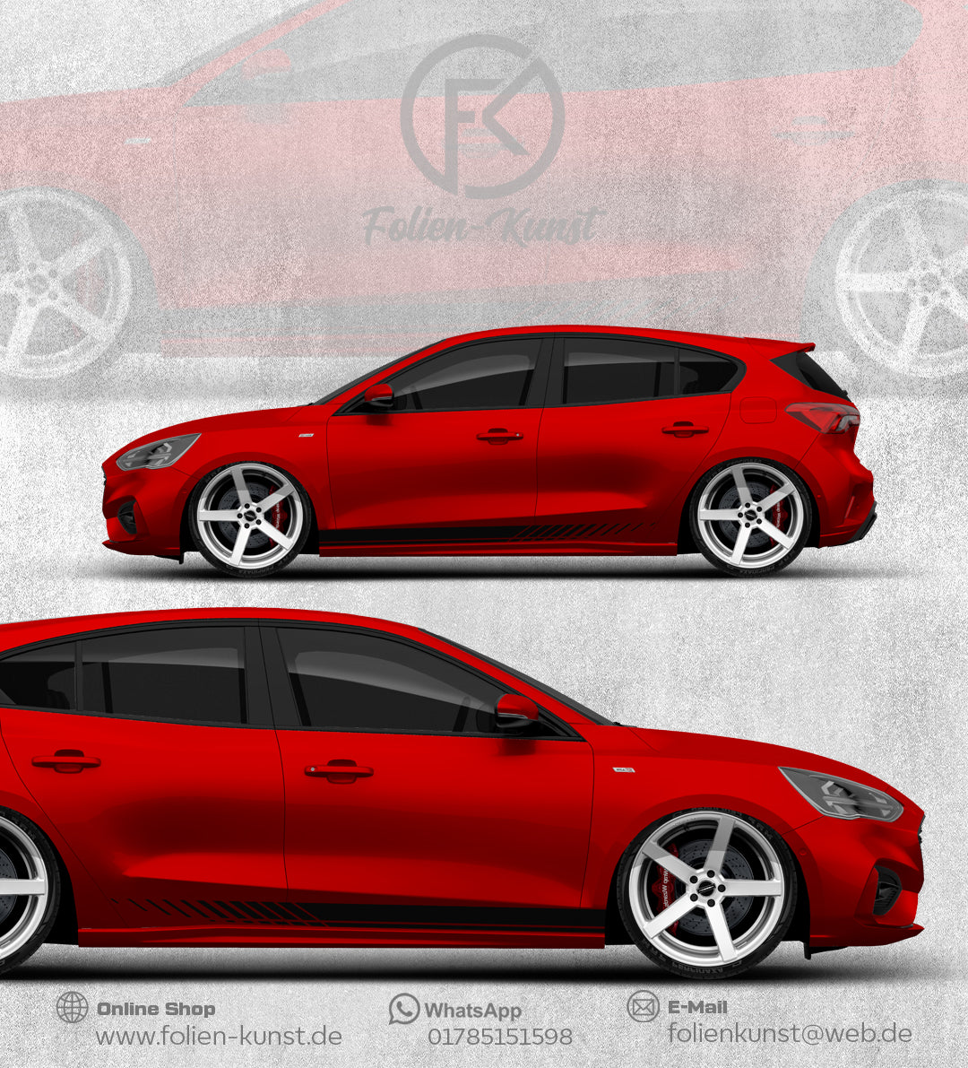 Seitenstreifen Auto Aufkleber Fahrzeug Styling #282