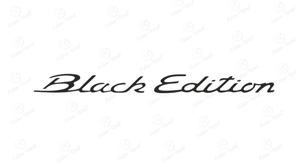 Black Edition Aufkleber Sticker Schriftzug Styling Tuning JDM Autoaufk